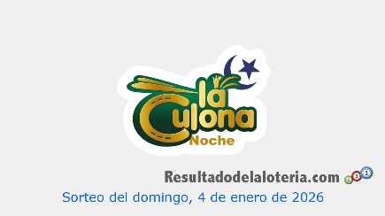 La Culona Noche. Sorteo del día 04 de enero de 2026