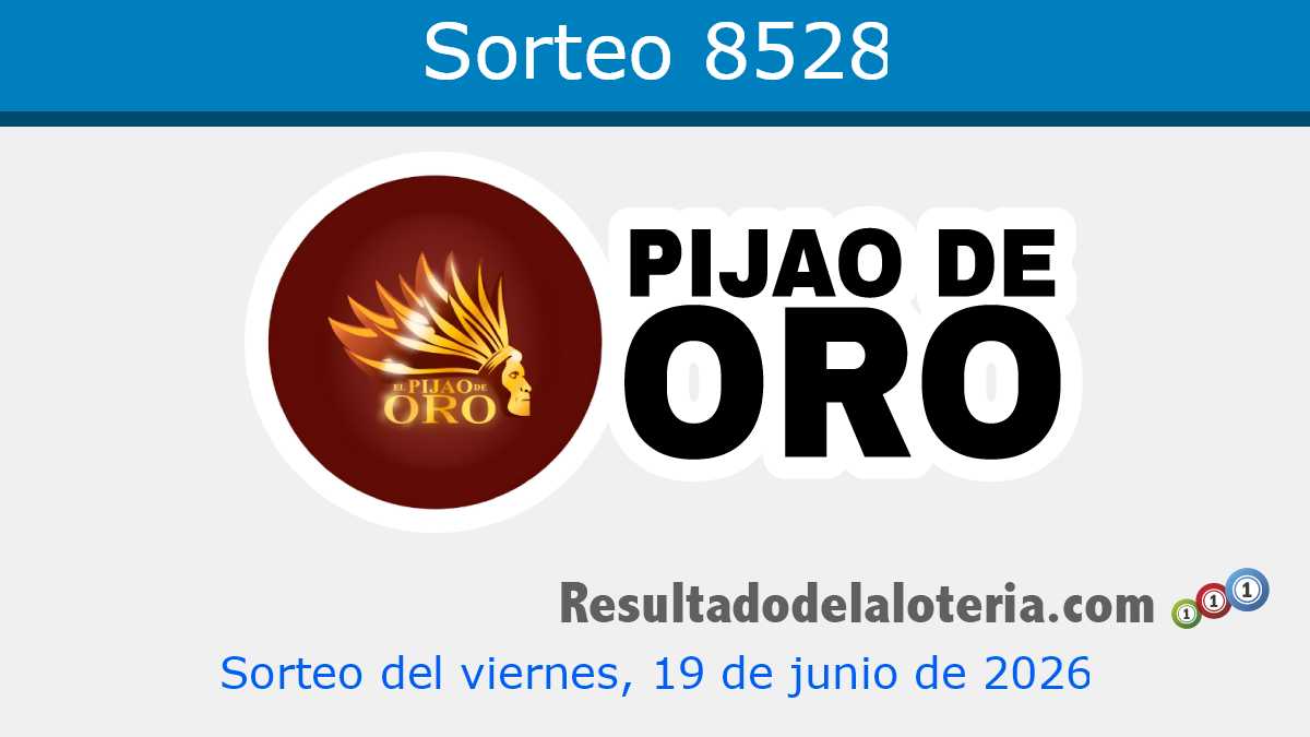 Pijao de Oro. Resultado del último sorteo